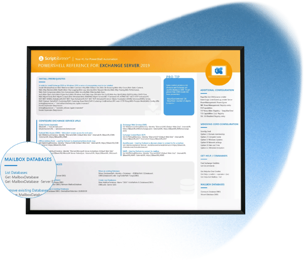 Microsoft Exchange PowerShell Cheat Sheet